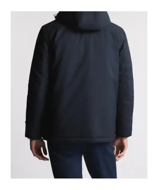 FAY Technical Gabardine Pea Coat
