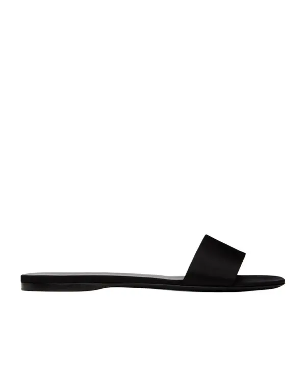 THE ROW Combo Flat Sandals - Black