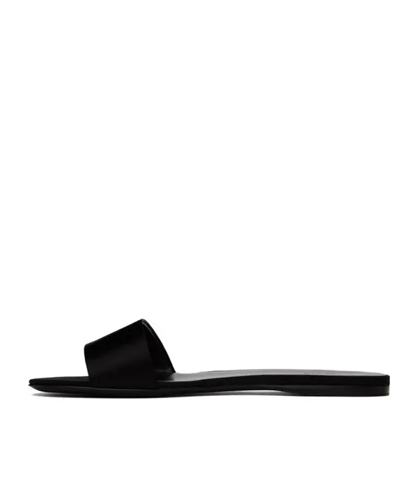 THE ROW Combo Flat Sandals - Black