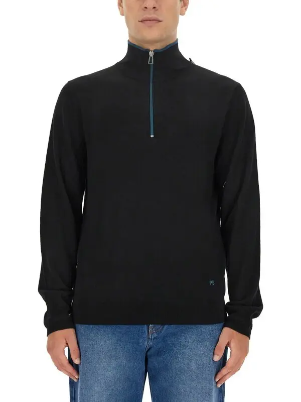 Paul Smith Logo Embroidered Polo Shirt