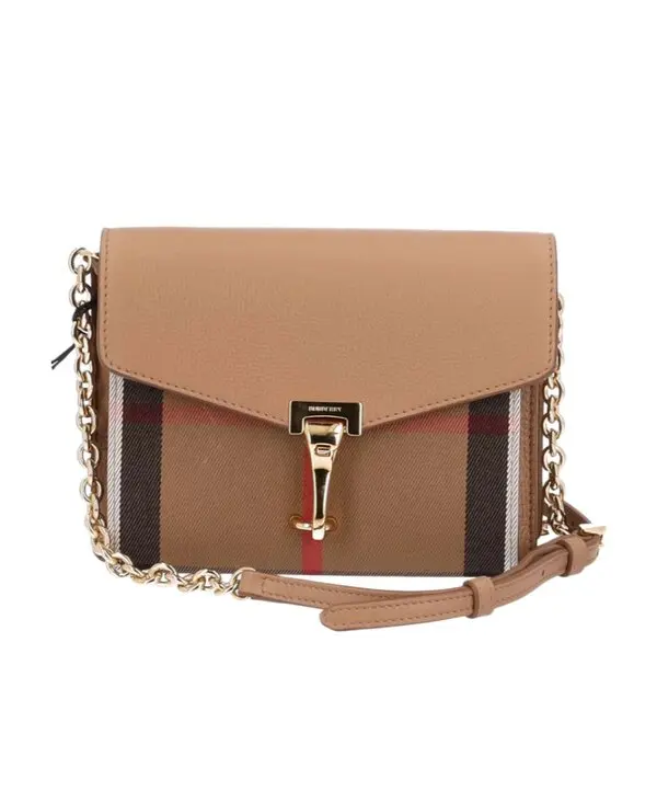 Burberry Checkered Logo Satchel Bag
