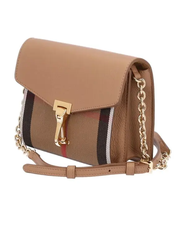 Burberry Checkered Logo Satchel Bag