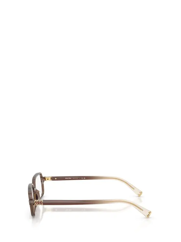 Miu Miu Pillow Frame Eyeglasses - Brown