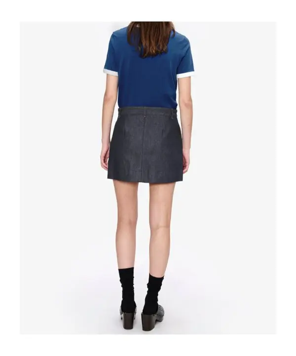 A.p.c. Pleated Mini Skirt - Indigo