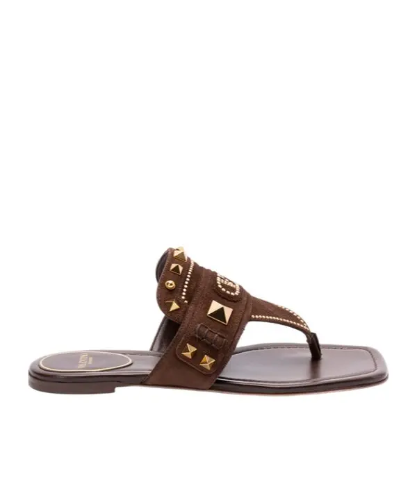 Valentino Garavani Rockstud Slip-on Thong Sandals