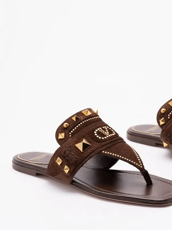 Valentino Garavani Rockstud Slip-on Thong Sandals