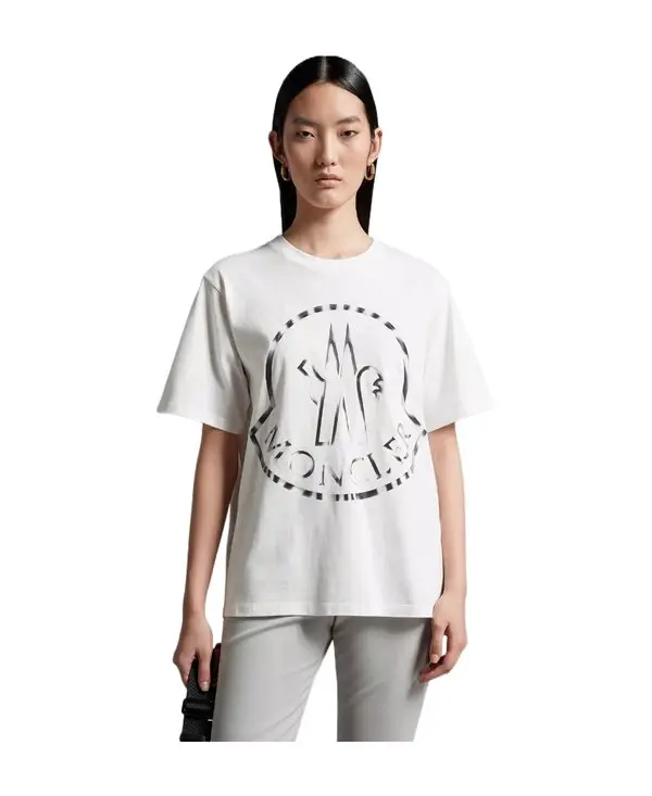 Moncler Logo Print Crewneck T-shirt