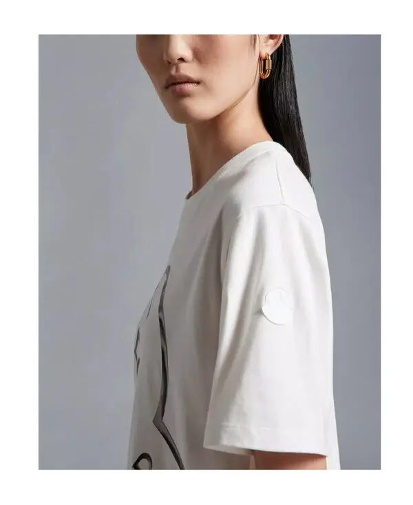 Moncler Logo Print Crewneck T-shirt