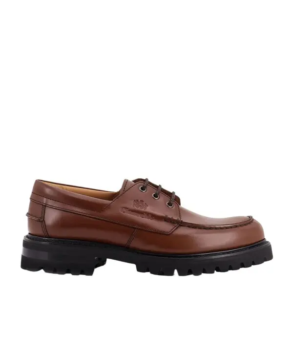 Church's Round Toe Lace-up Derby Shoes - Brown