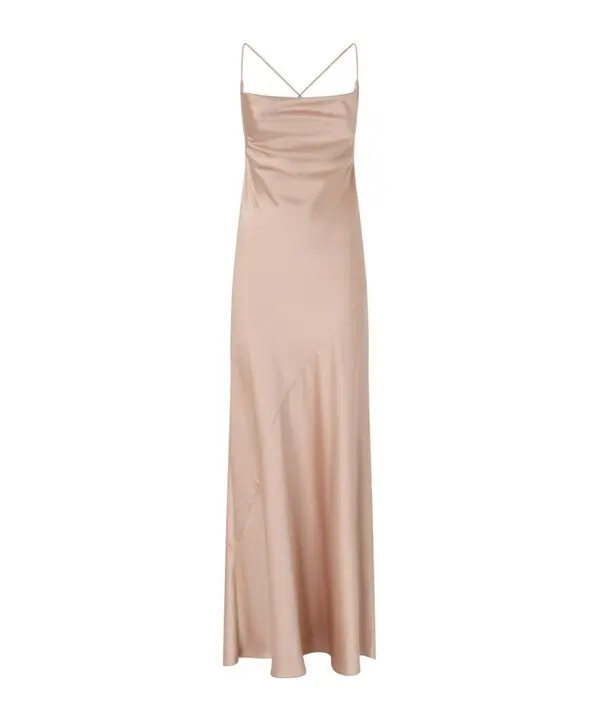 Pinko Camisole Strap Dress With Belt - Nude