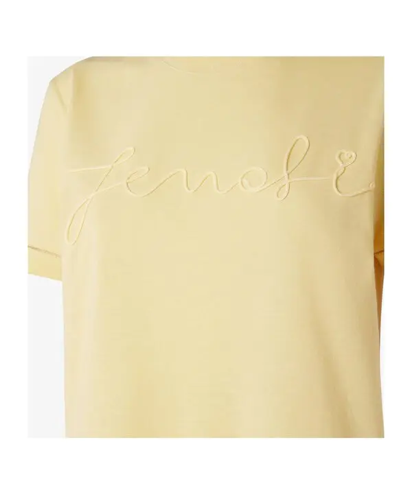 Fendi Embroidered Logo T-shirt