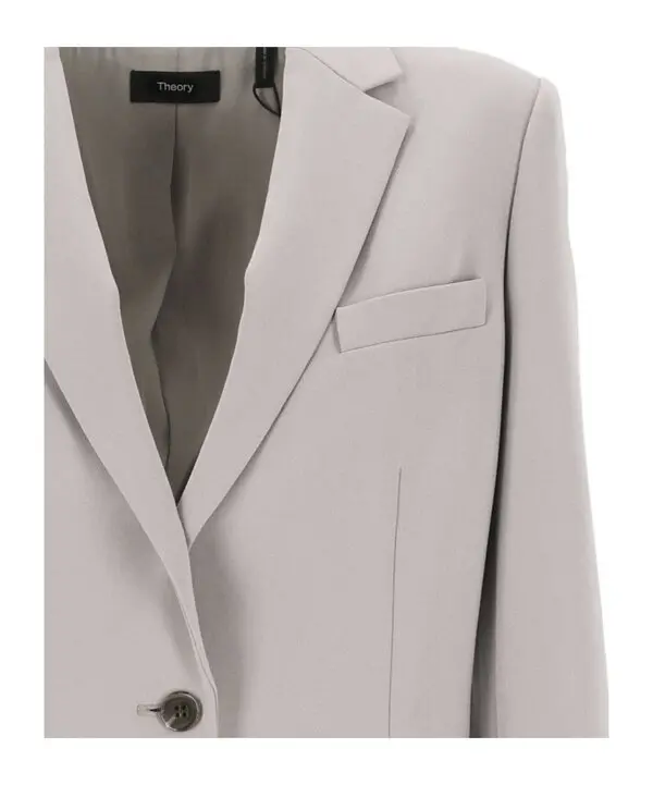 Theory Admiral Crepe Blazer - Gray
