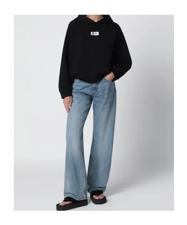 MAISON MARGIELA Drawstring Hoodie With Raw Hem