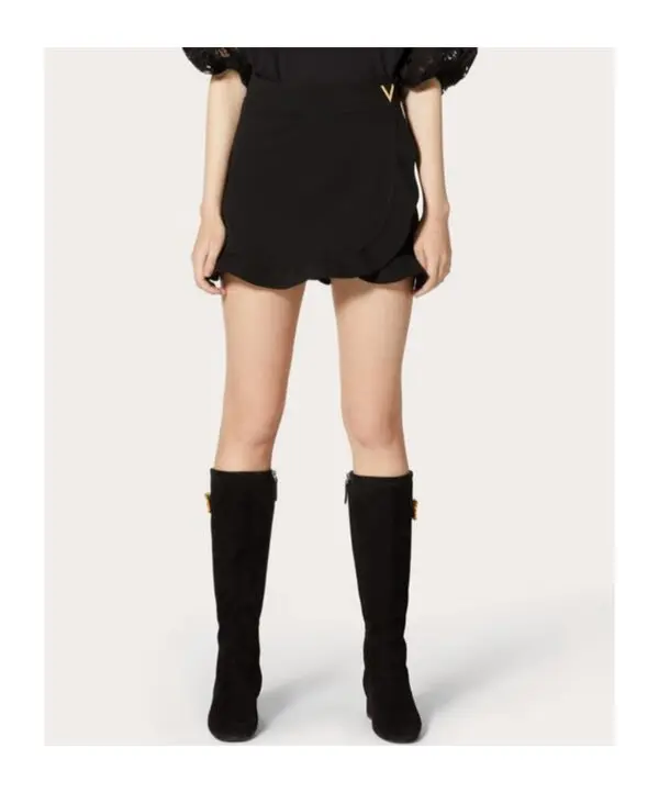 Valentino Garavani Vgold Ruffled Skorts