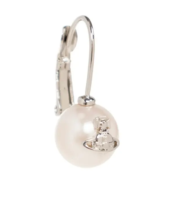 VIVIENNE WESTWOOD Logo-embossed Pearl Drop Earrings