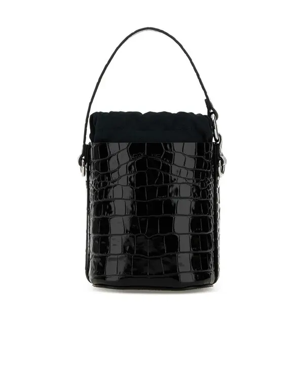 VIVIENNE WESTWOOD Daisy Orb Plaque Drawstring Bucket Bag