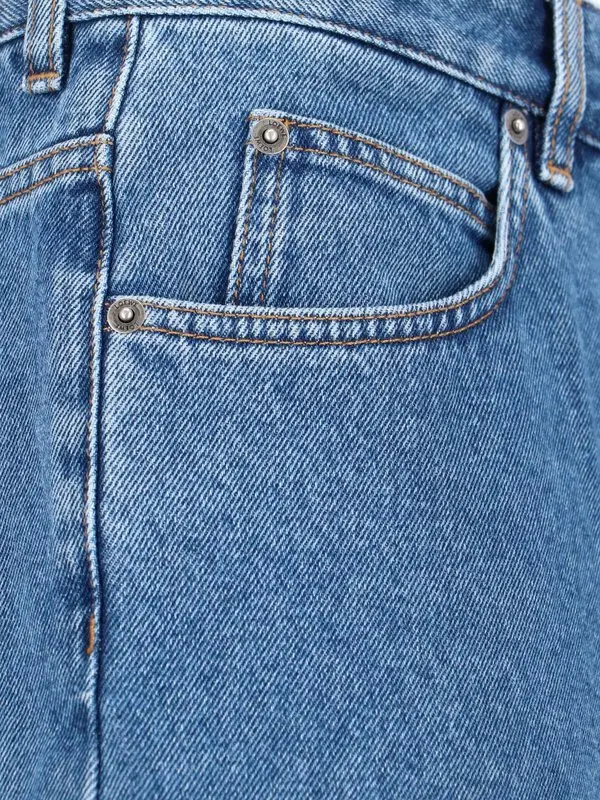 Loewe Belted Straight Leg Jeans - Blue