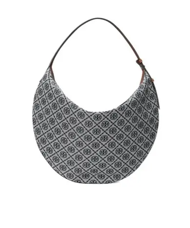 Tory Burch T Monogram Balloon Bag - Gray