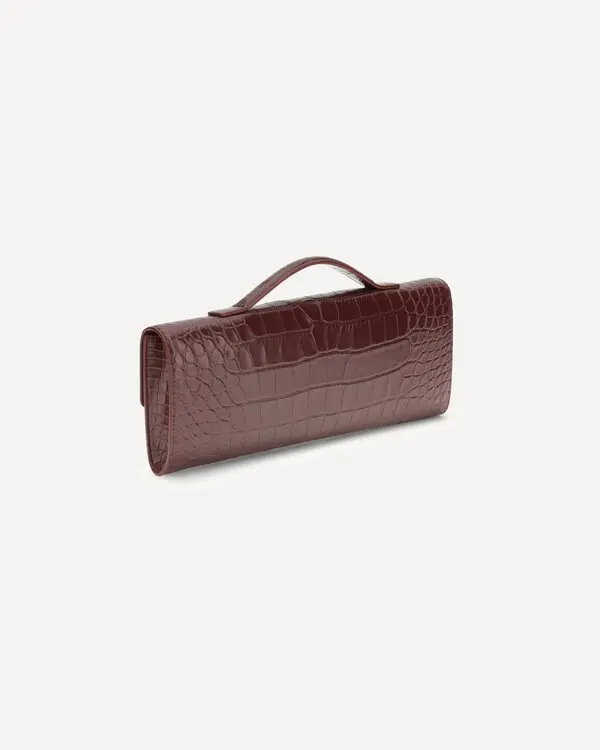 Bottega Veneta Rectangular Clutch - Red