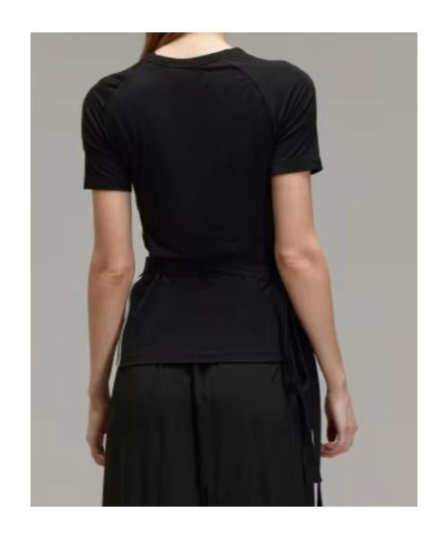 Y3 3-striped Belted T-shirt - Black
