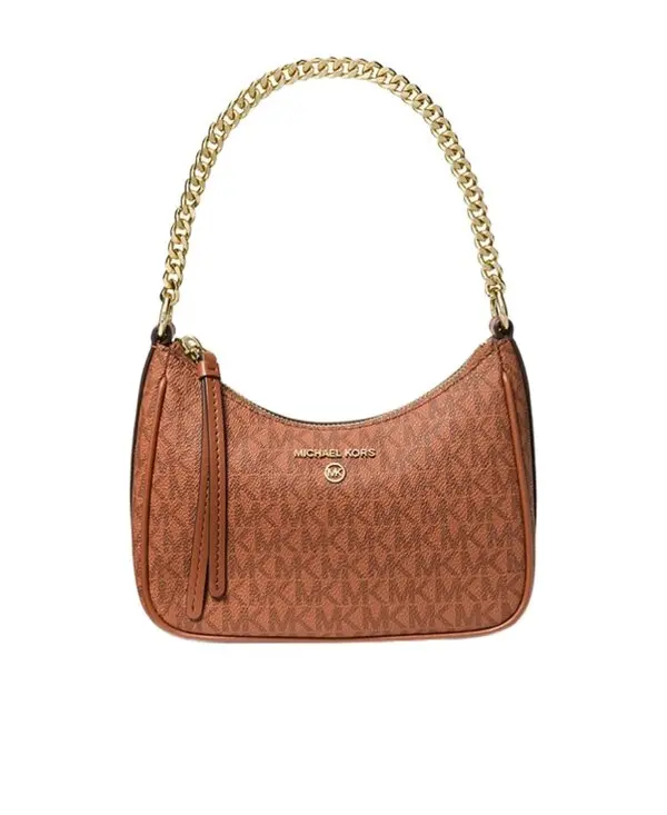 Michael Kors Jet Set Charm Logo Leather Bag - Brown