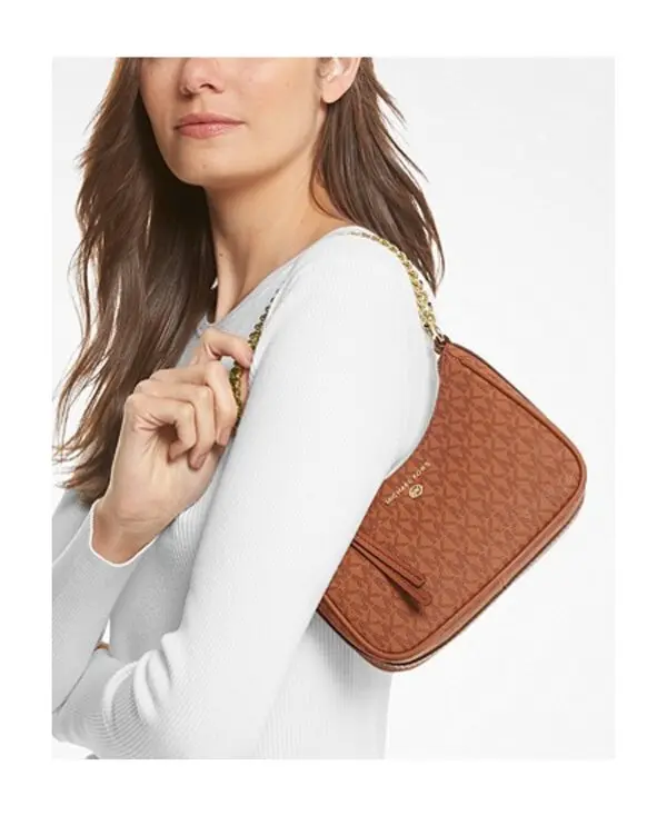 Michael Kors Jet Set Charm Logo Leather Bag