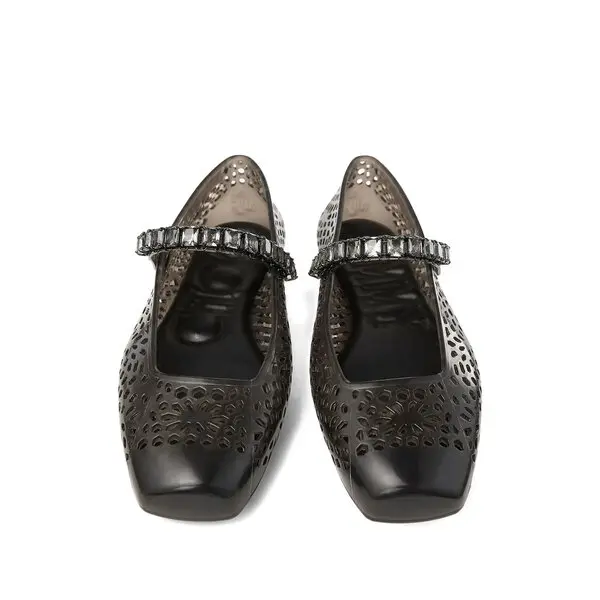JIMMY CHOO Embellished Ballerina Flats