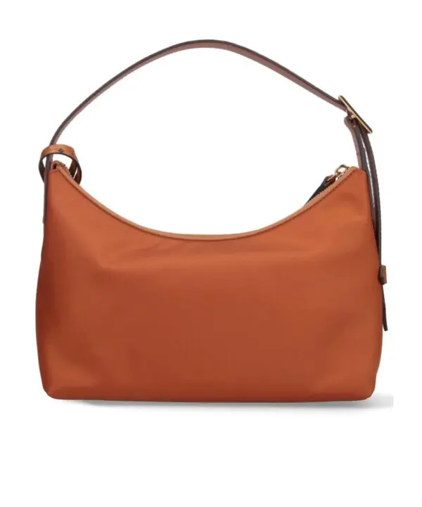 Mcm Aren Logo Plaque Shoulder Bag - Brown