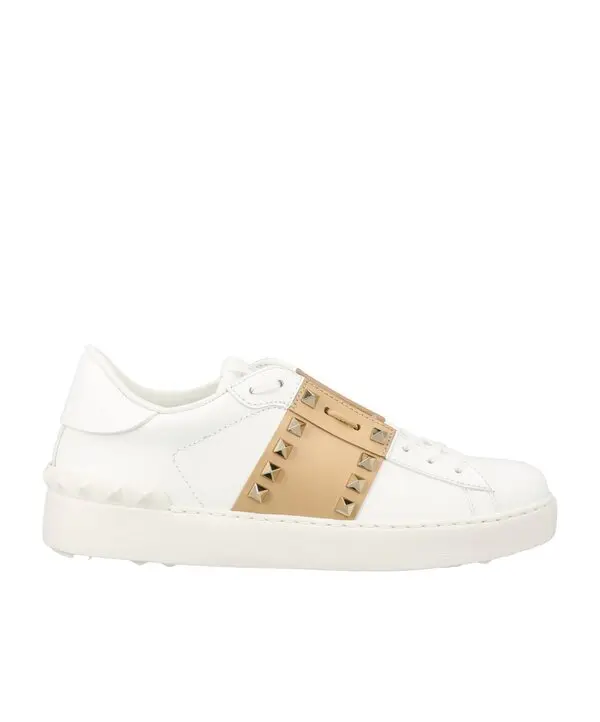 Valentino Garavani Open Studded Low-top Sneakers - White