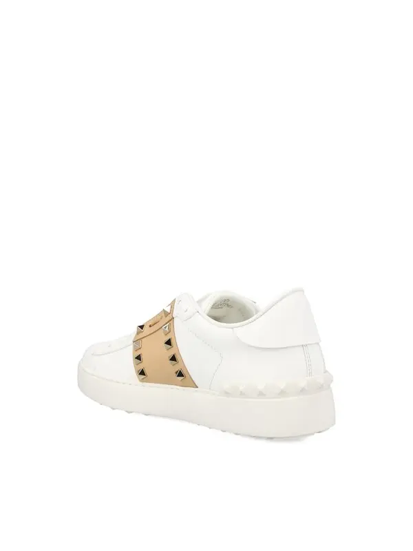 Valentino Garavani Open Studded Low-top Sneakers - White