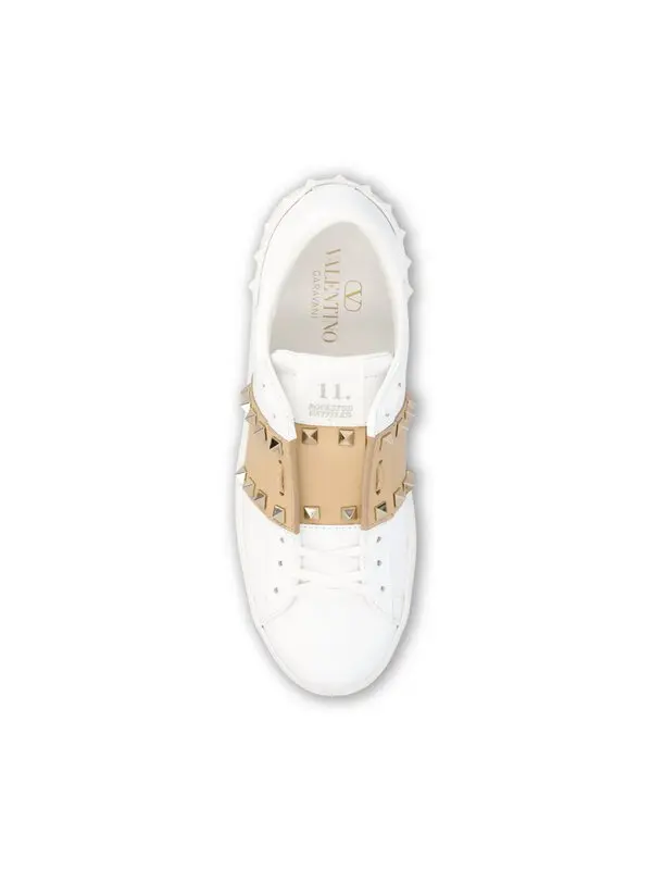 Valentino Garavani Open Studded Low-top Sneakers - White
