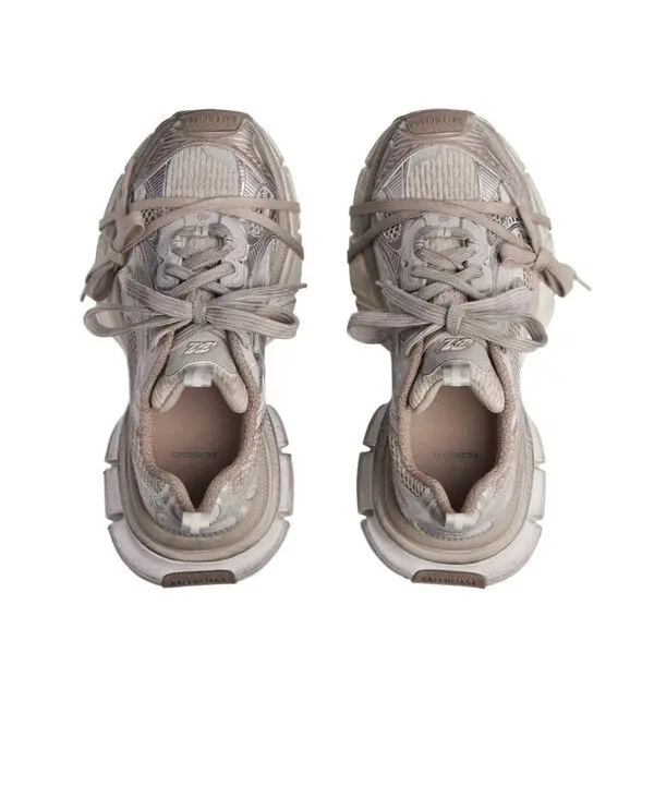 Balenciaga 3xl Lace-up Sneakers - Greige
