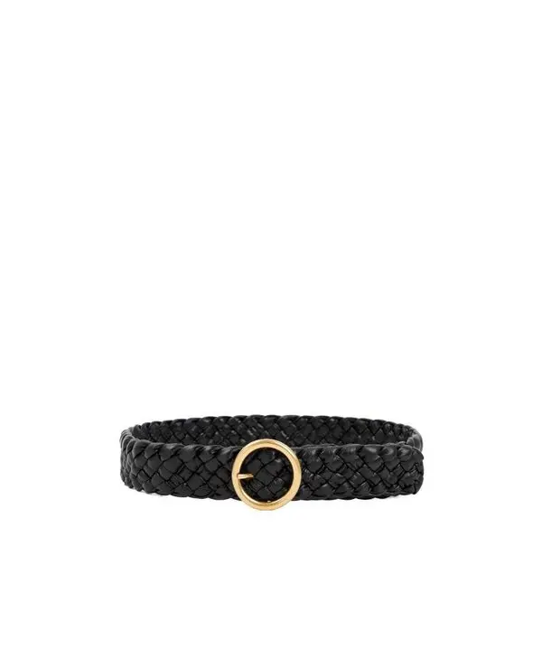 Bottega Veneta Intrecciato Belt - Black