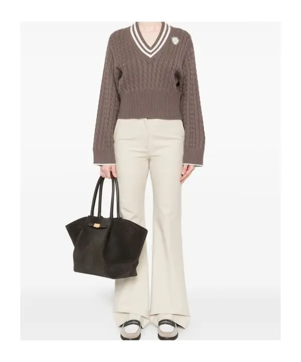 Brunello Cucinelli Cable-knit V-neck Sweater - Cdf07