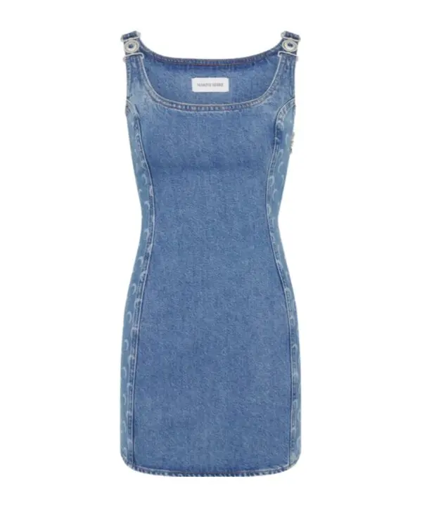 MARINE SERRE Moon Laser Sleeveless Mini Dress
