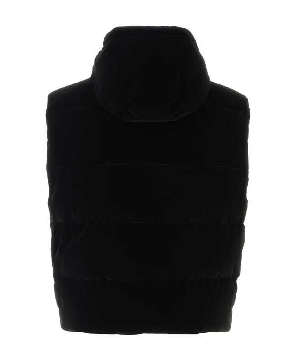 Prada Hooded Technical Fabric Down Vest