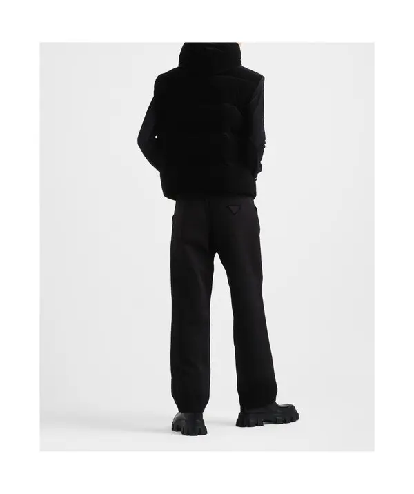 Prada Hooded Technical Fabric Down Vest