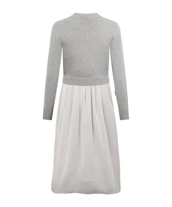 Peserico Crewneck Flared Midi Dress