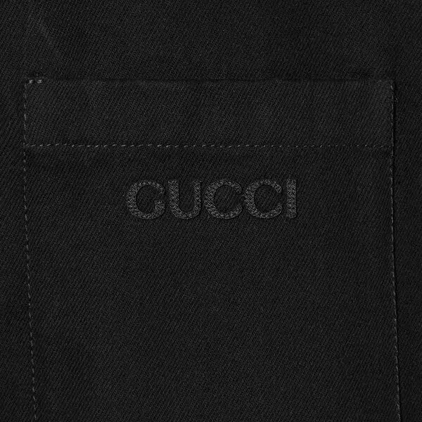 Gucci Denim Zip Shirt