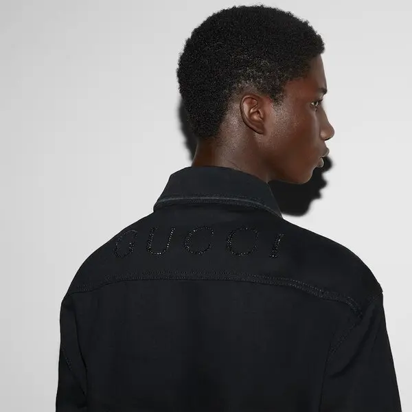 Gucci Denim Zip Shirt