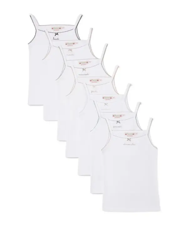 Bonpoint Seven-piece Vest Set - White