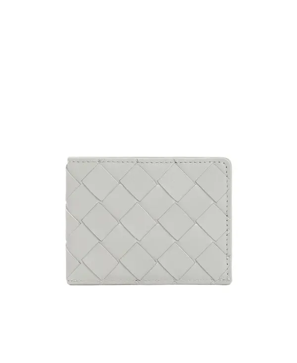 Bottega Veneta Rhombic Pattern Card Bag - Gray