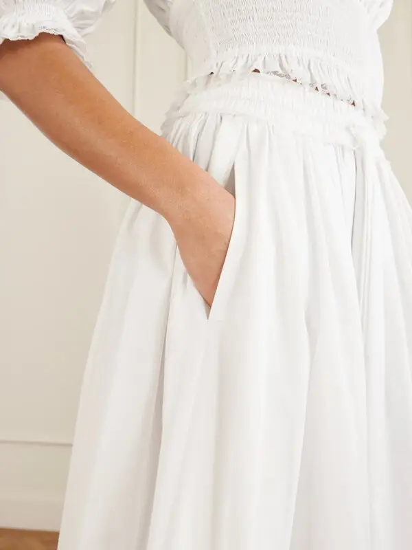 Dolce & Gabbana Lace Trim Midi Skirt