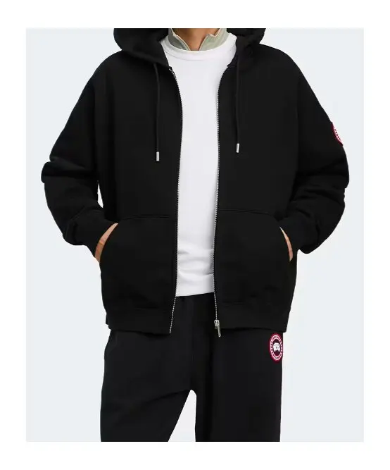 Canada Goose Rove Full Zip Hooded Sweatshirt - Black