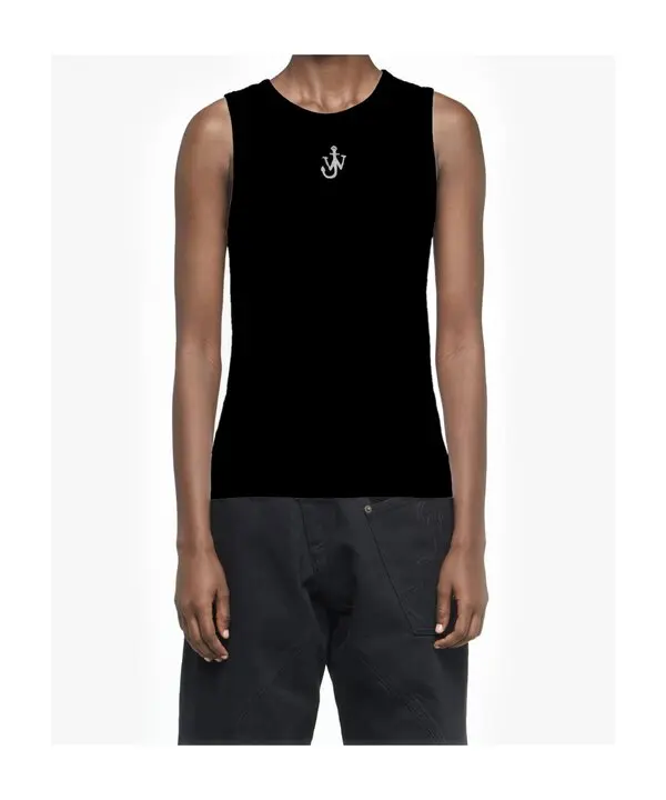 J.W.ANDERSON Anchor Logo Ribbed Tank Top