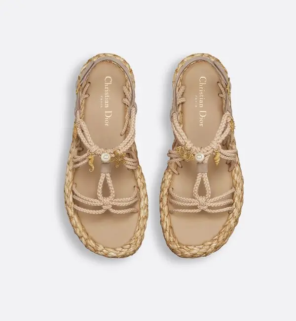 Dior Riviera Ocean Sandal With Nautical Charms