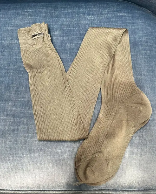 Miu Miu Ribbed Hold-ups