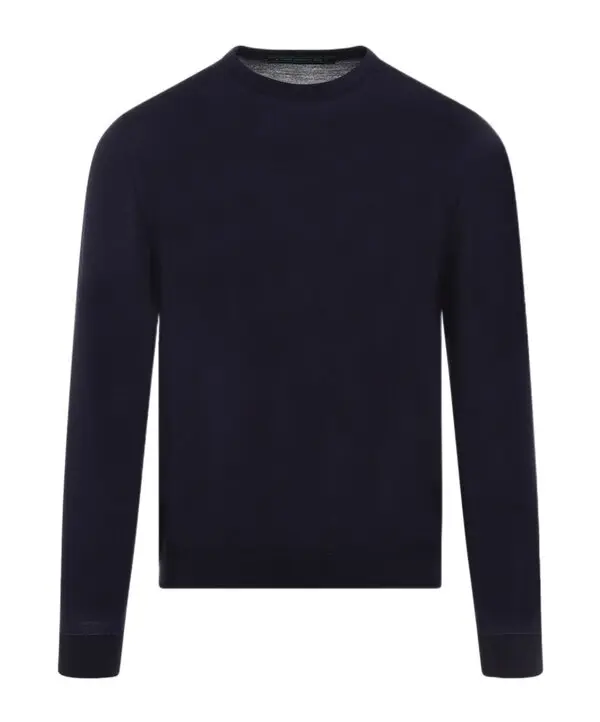 Kiton Knitted Crewneck Pullover - Black