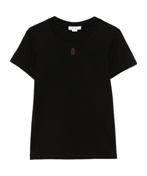 Alexander McQueen Skull Embroidered Crewneck T-shirt