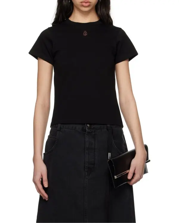 Alexander McQueen Skull Embroidered Crewneck T-shirt